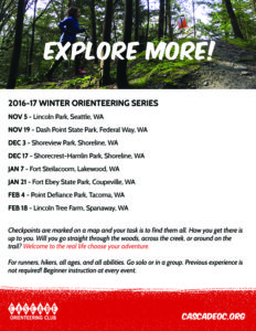 Print your own Cascade calendar - Cascade Orienteering Cascade Orienteering